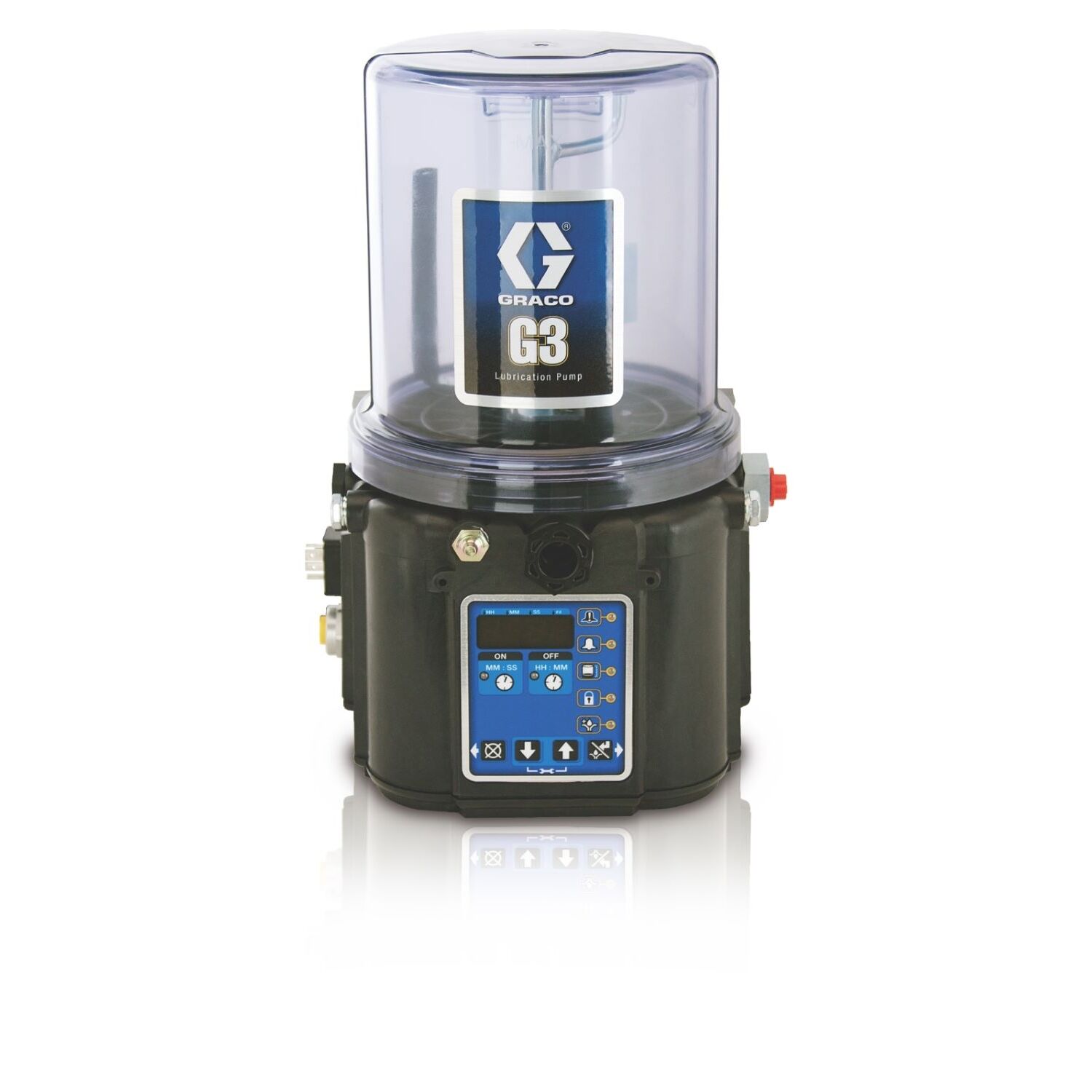 Bomba de lubricación con grasa G3™ Pro, 24 VCC, 4 litros, nivel bajo con controlador, CPC de 5 ...