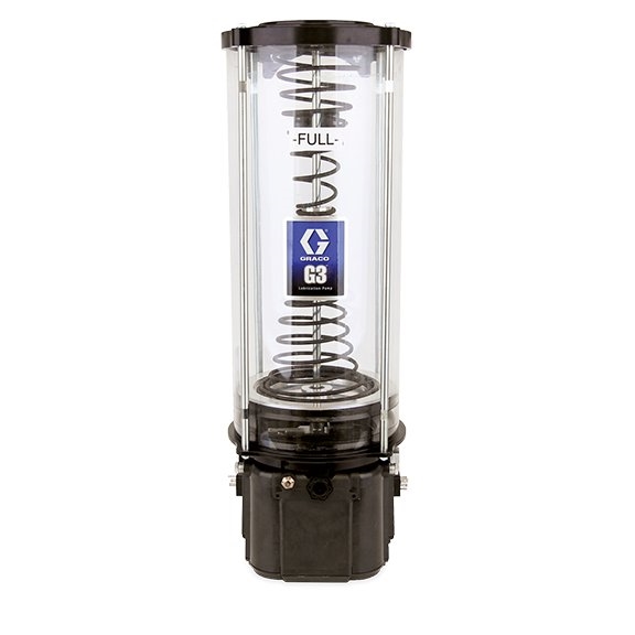 Bomba de lubricación de grasa G3™ Standard, 24 V CC, depósito de una pieza de 12 litros, plato ...